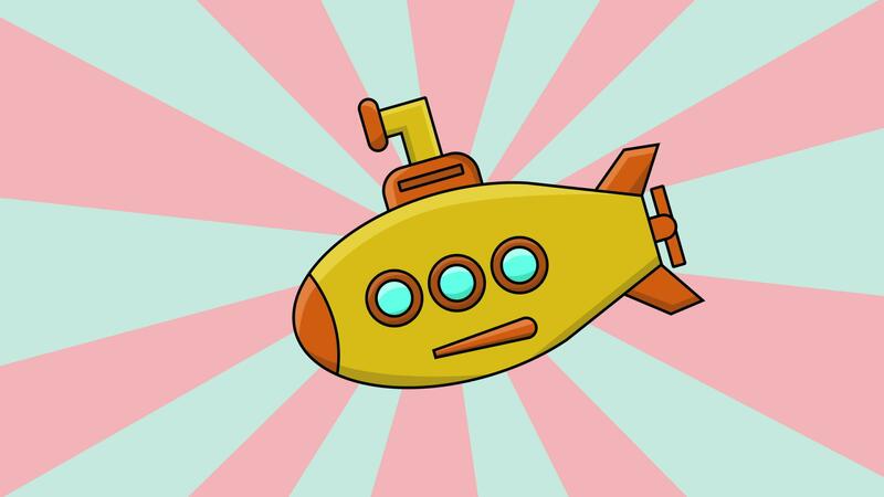 Animated submarine icon with a rotating background 32531479 Stock Video at Vecteezy