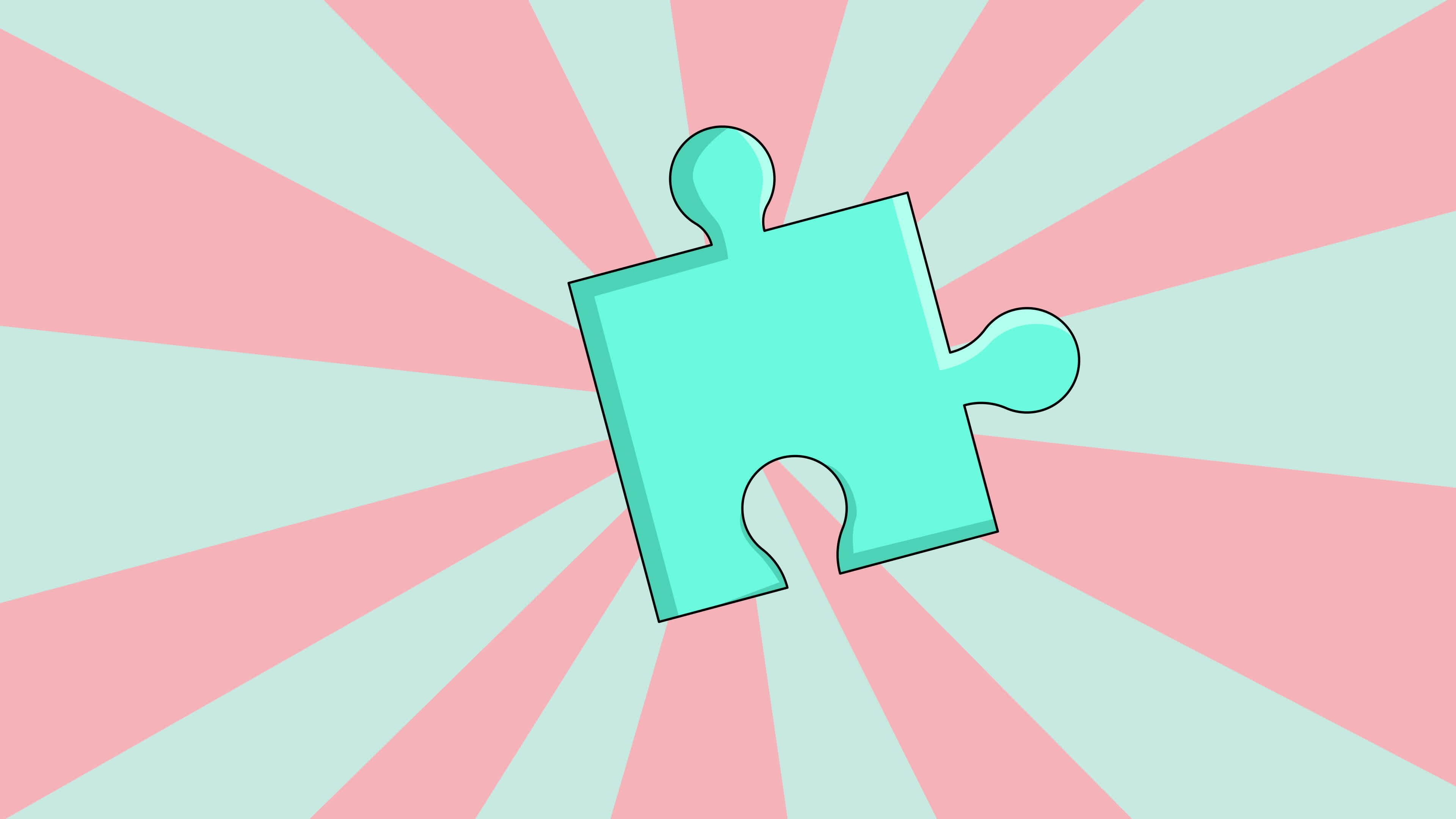 Animated Puzzle Piece Icon With Rotating Background 32532025 Stock Video At Vecteezy