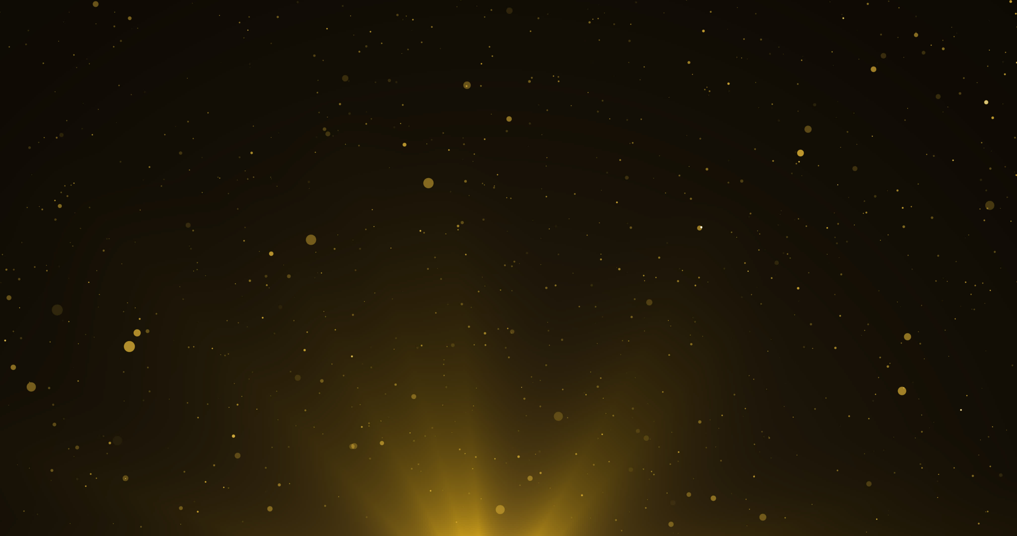 Golden luxury bokeh on particles floating in the air. Dust and glitter particles background ...