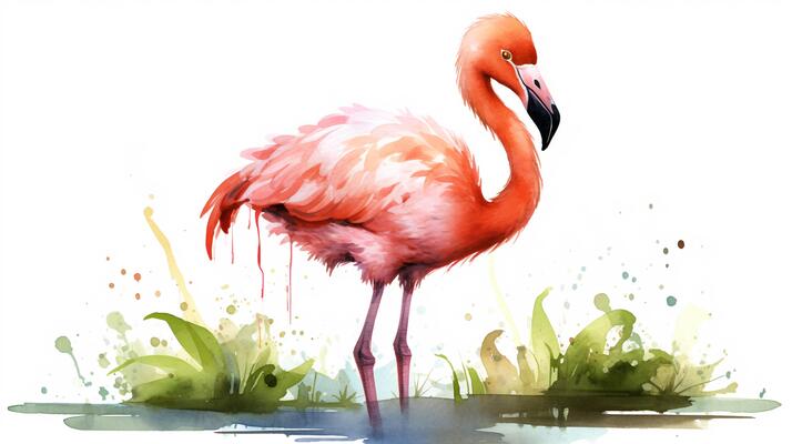 Flamingo Watercolor Stock Photos, Images and Backgrounds for Free Download