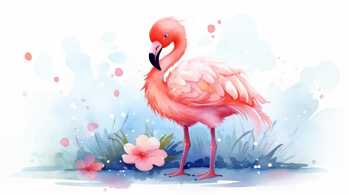 Flamingo Watercolor Stock Photos, Images and Backgrounds for Free Download
