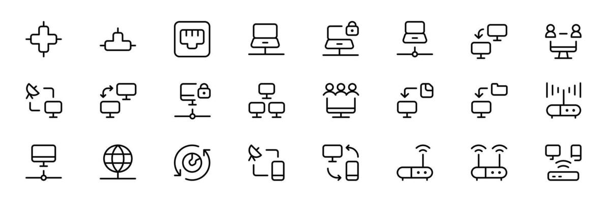 Network Icon Set Vector Art Icons And Graphics For Free Download