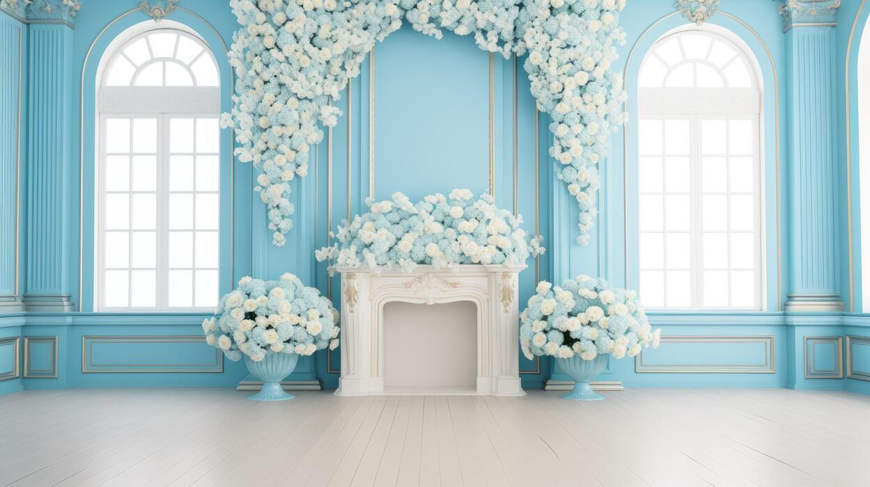 Wedding Backdrop Aesthetic Flower Decoration Indoor Studio Background ...
