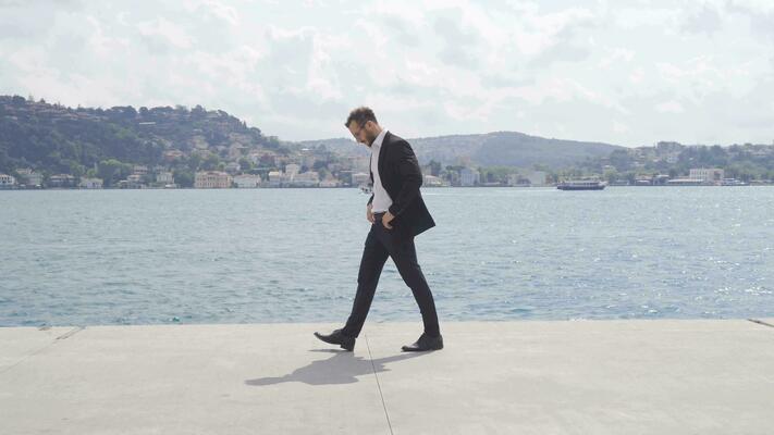 Man Walking Stock Video Footage for Free Download