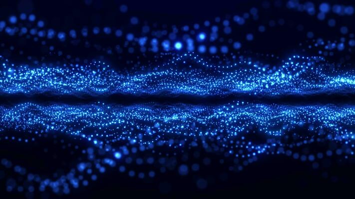 Particle Wave Background Stock Video Footage for Free Download