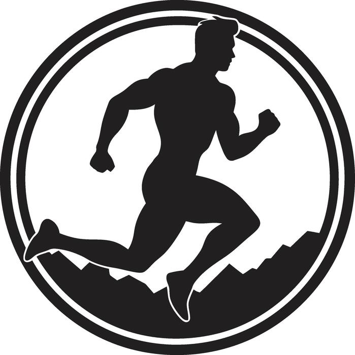Cross Country Running Icon Vector Art, Icons, and Graphics for Free ...
