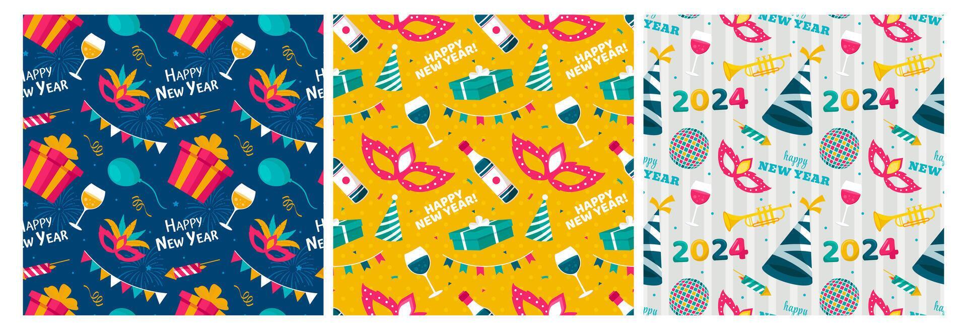 New Years Eve Pattern Vector Art, Icons, and Graphics for Free Download