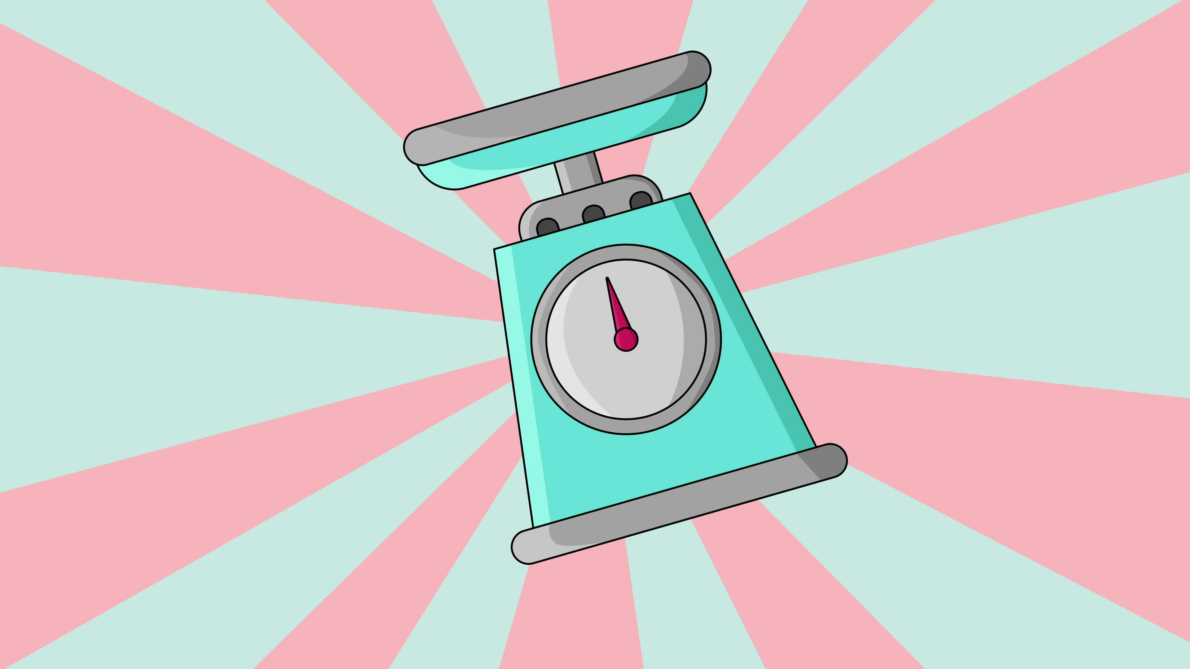 Animated scale icon with rotating background 33129914 Stock Video at Vecteezy