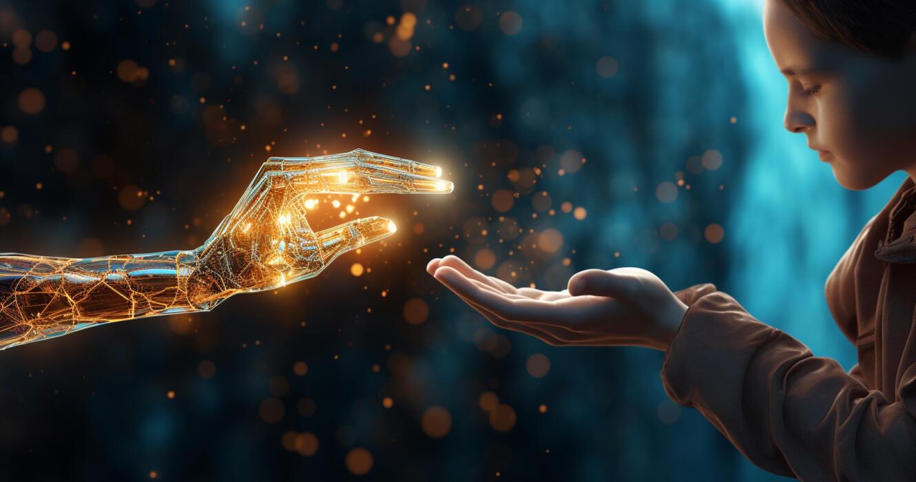 Artificial Intelligence Hand Stock Photos, Images and Backgrounds for ...