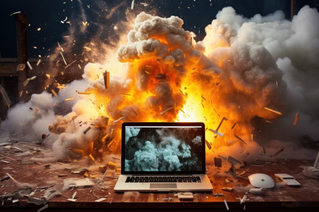 Computer Crash Stock Photos, Images and Backgrounds for Free Download