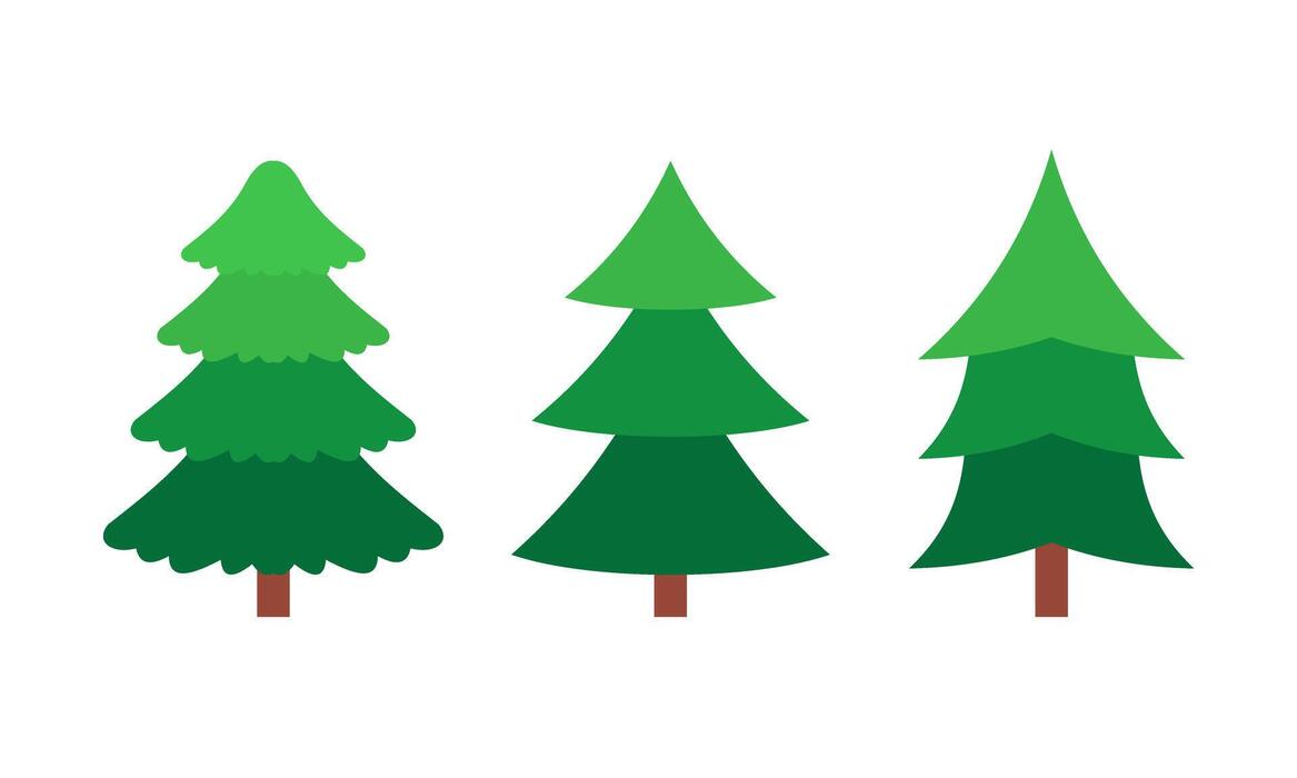 3 Pine Trees Vector Art, Icons, and Graphics for Free Download