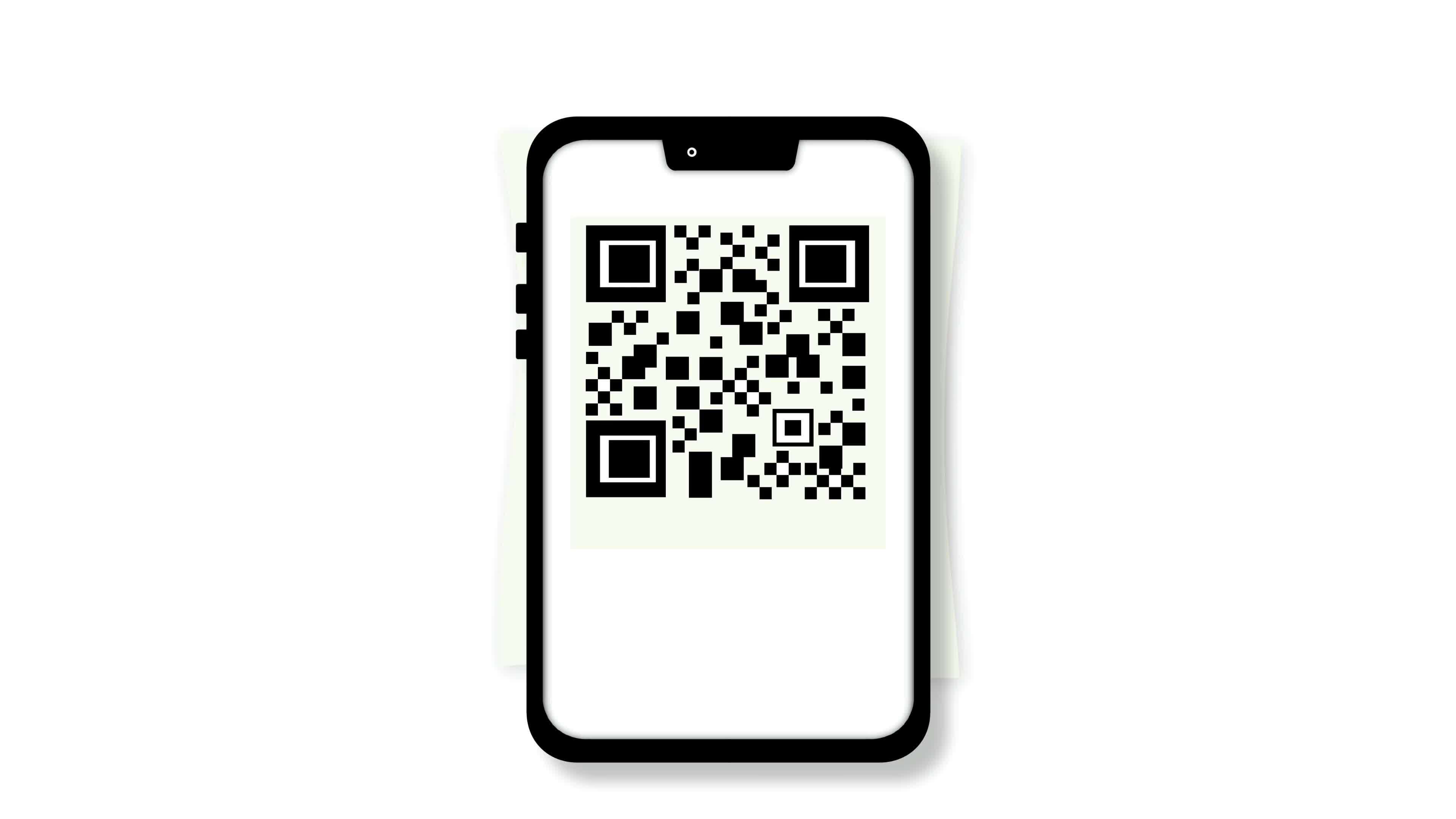 Scan Qr Code Flat Icon With Phone Money Transaction Payment Online
