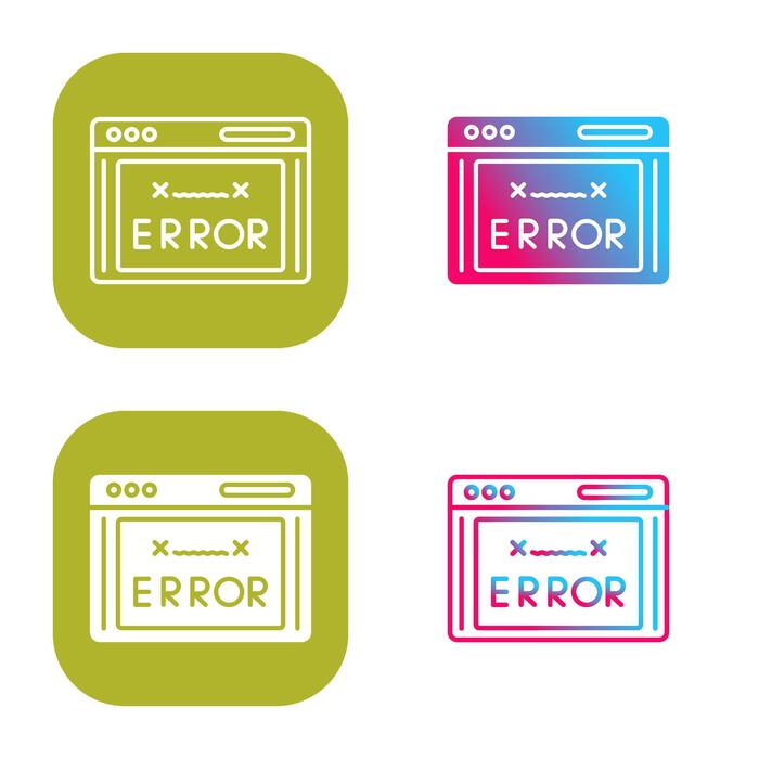 Error Sign Icon Vector Art, Icons, and Graphics for Free Download