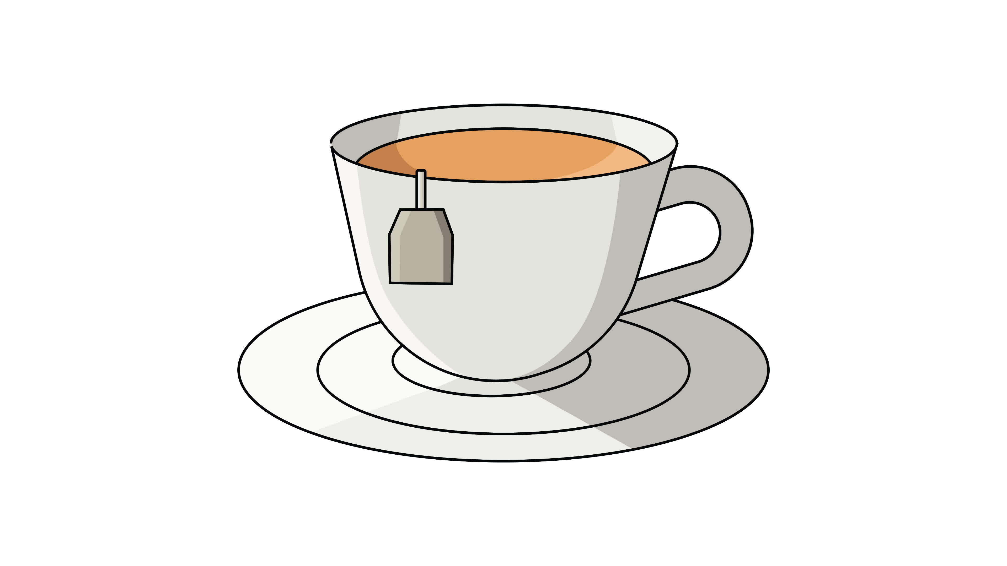 Animation Forms A Cup Of Tea Icon On A White Background 33166737 Stock Video At Vecteezy