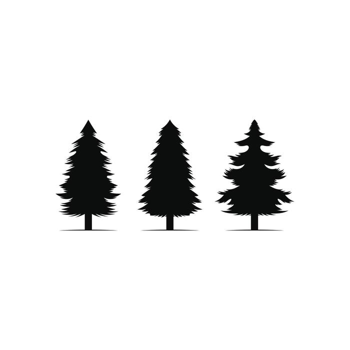 3 Pine Trees Vector Art, Icons, and Graphics for Free Download