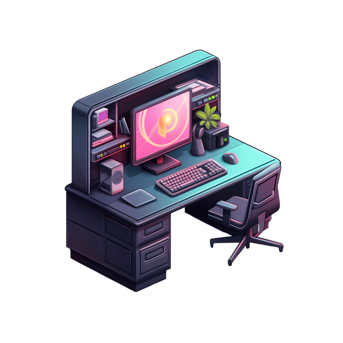 Isometric Computer PNGs for Free Download