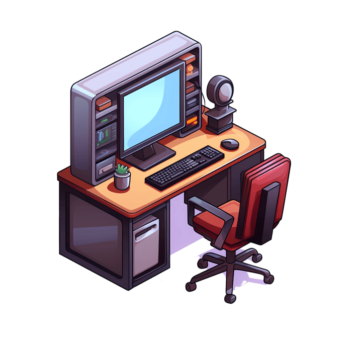 Isometric Computer PNGs for Free Download