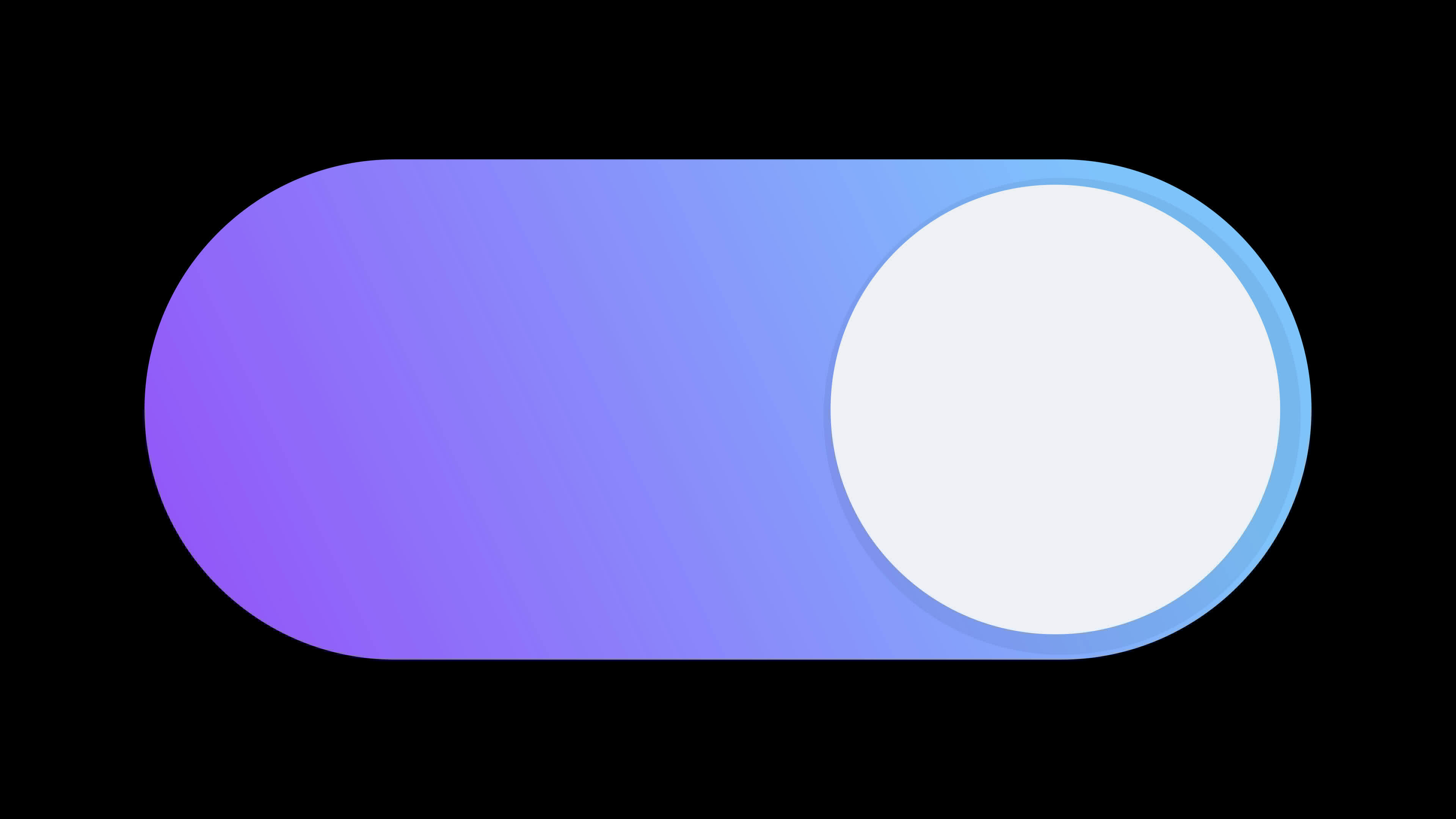Animation Of Toggle Switch Slider Button Turning Grey And Blue On Or