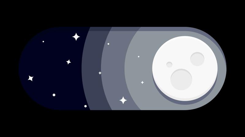 Day And Night Mode Switcher Sun And Moon Toggle Button Of Light And Dark Mode Animation Video