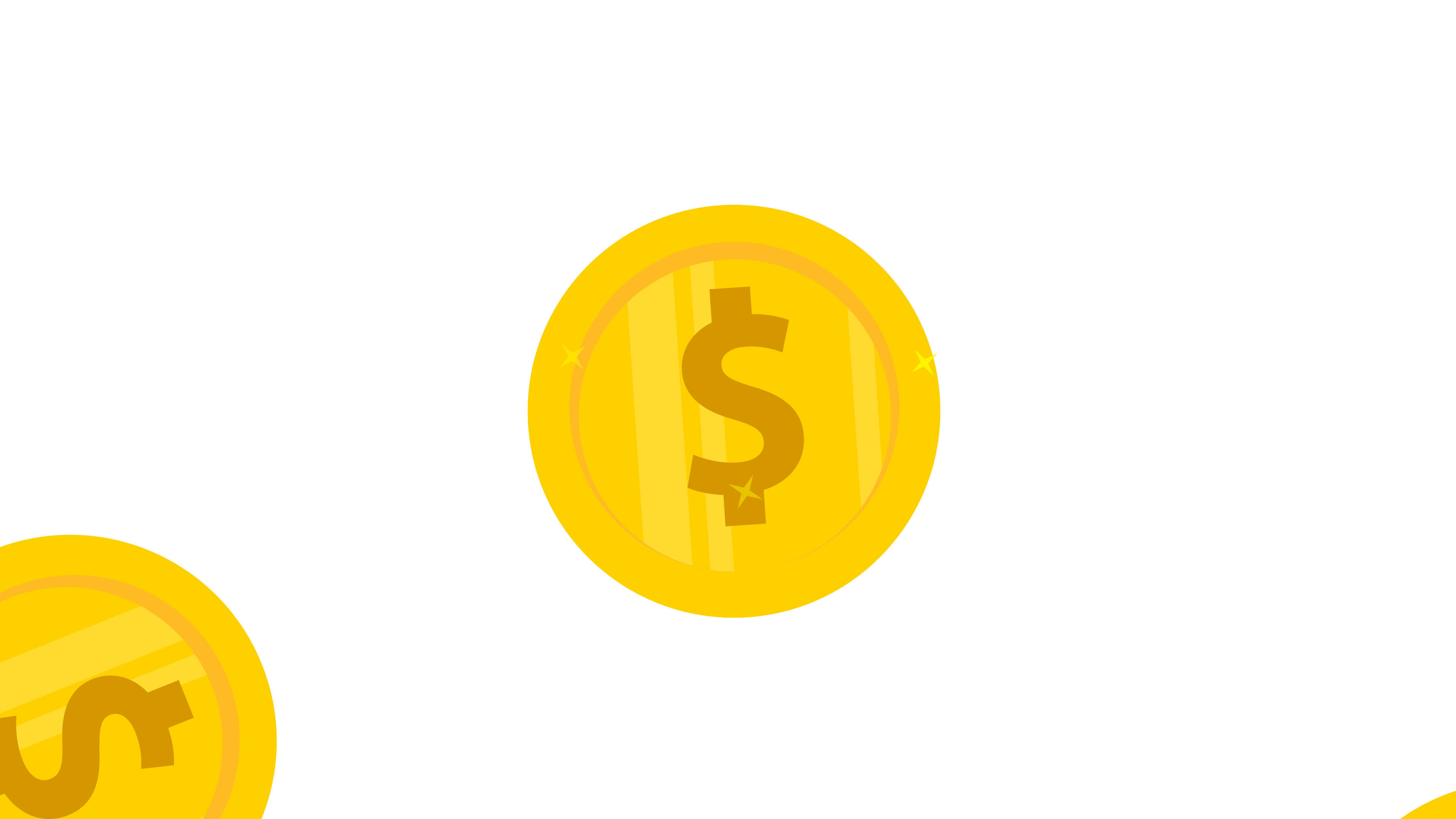 Animation golden coin bangking, currency Golden dollar coin animation ...