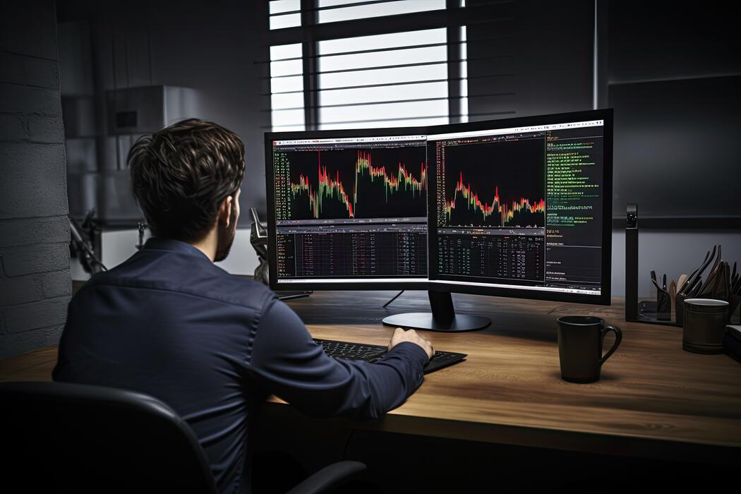 Trading Monitors Stock Photos, Images and Backgrounds for Free Download