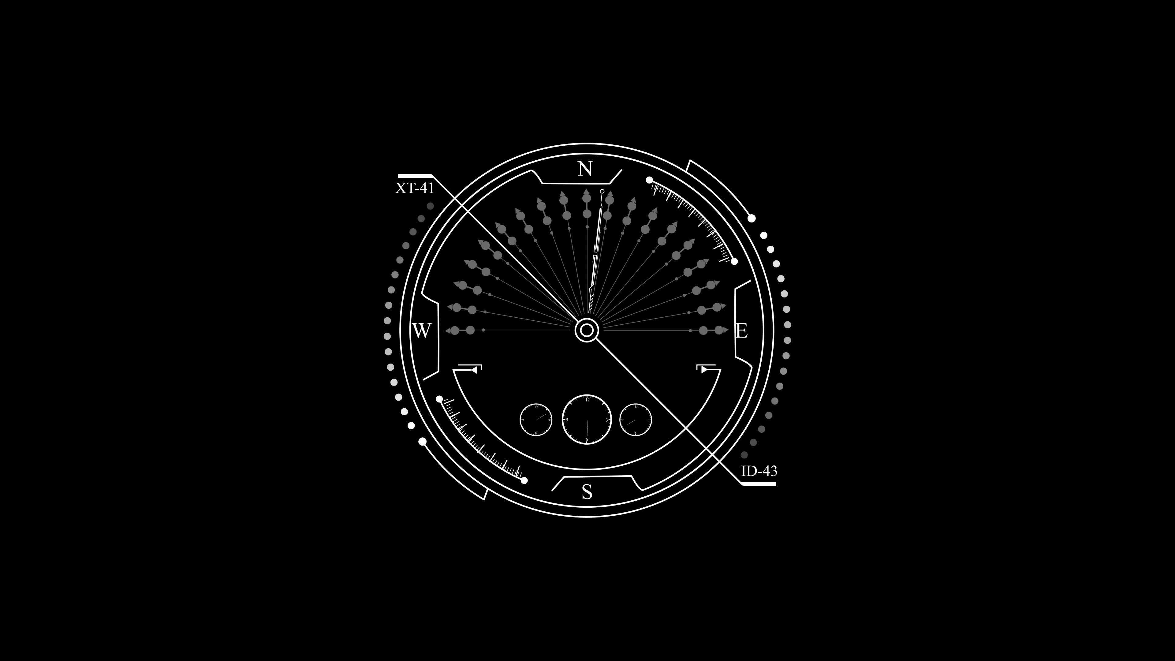Digital Compass Hud Elements Compass With Moving Arrows 33299699 Stock Video At Vecteezy