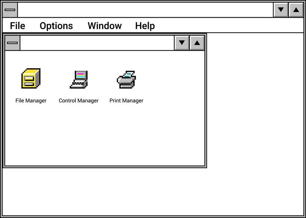Windows 95 Vector Art, Icons, and Graphics for Free Download