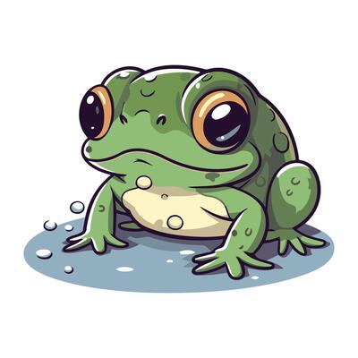 Page 2 | Cute Frog Cartoon Vector Art, Icons, and Graphics for Free Download