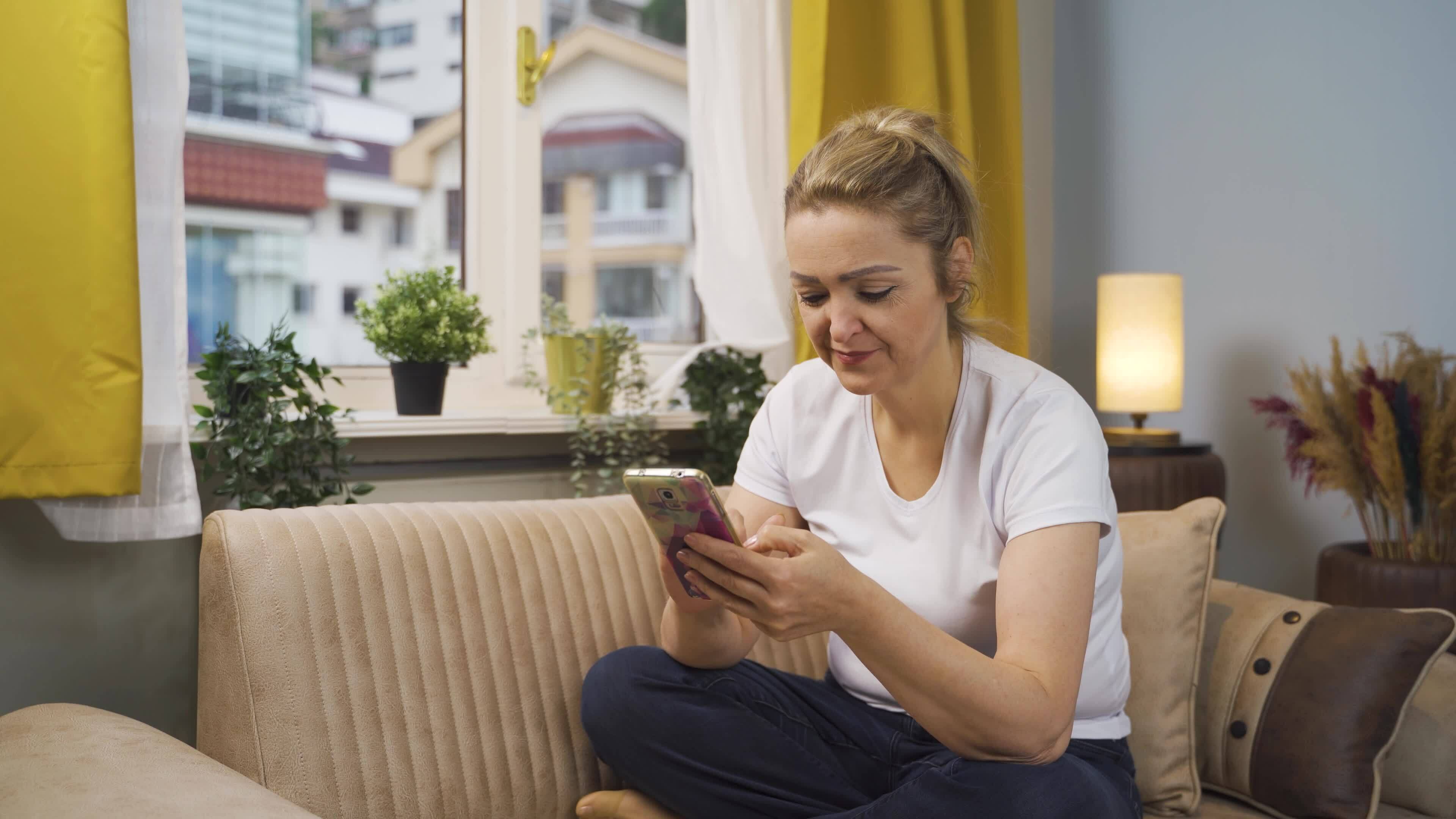 Woman texting with happy expression. 33499217 Stock Video at Vecteezy Woman texting with happy expression. 33499217 Stock Video at Vecteezy