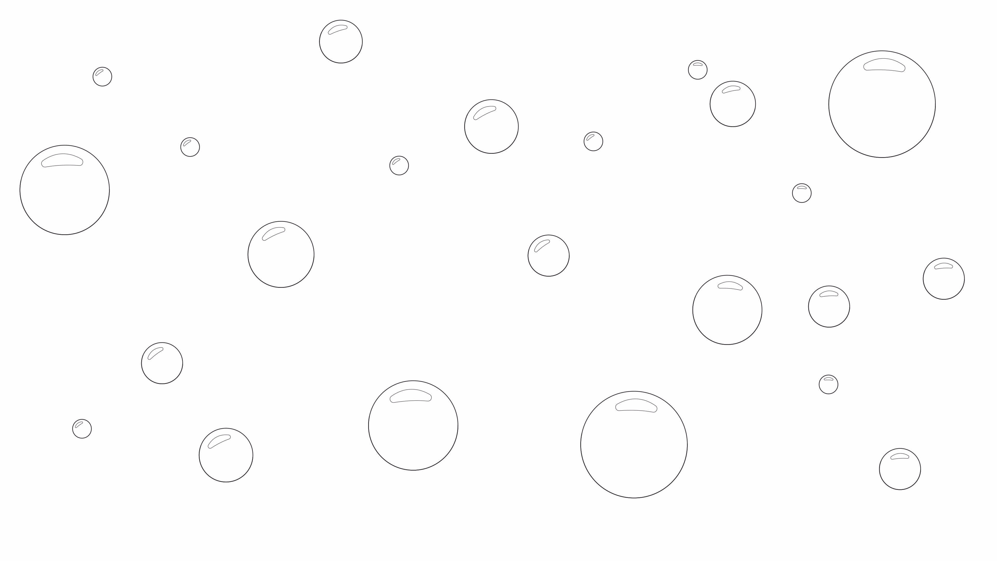 Soap bubbles floating bw outline cartoon animation. Dreamy gum bubbles. Soda fizzy washing water ...