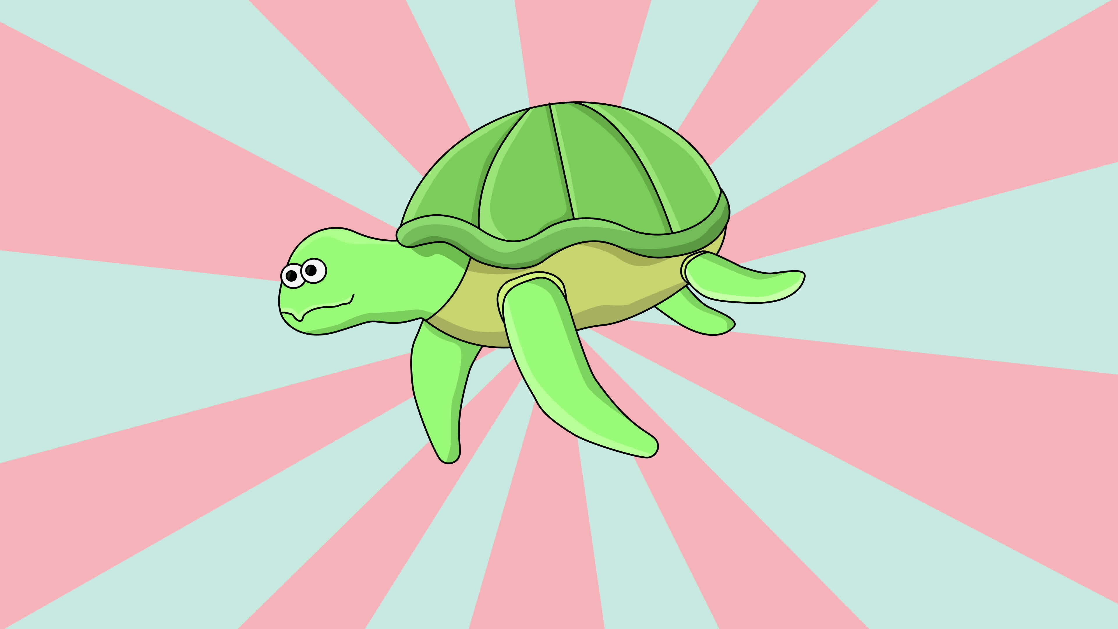 Animated turtle icon with rotating background 33532195 Stock Video at ...