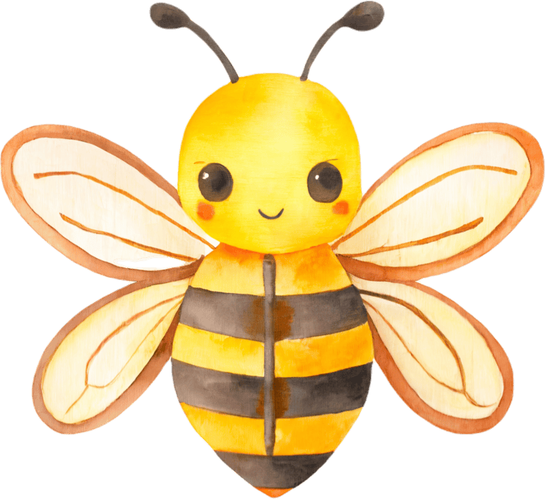 Bee Watercolor PNGs for Free Download
