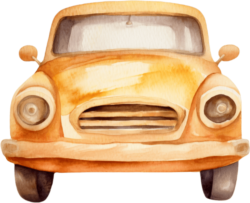 Watercolor Car PNGs for Free Download