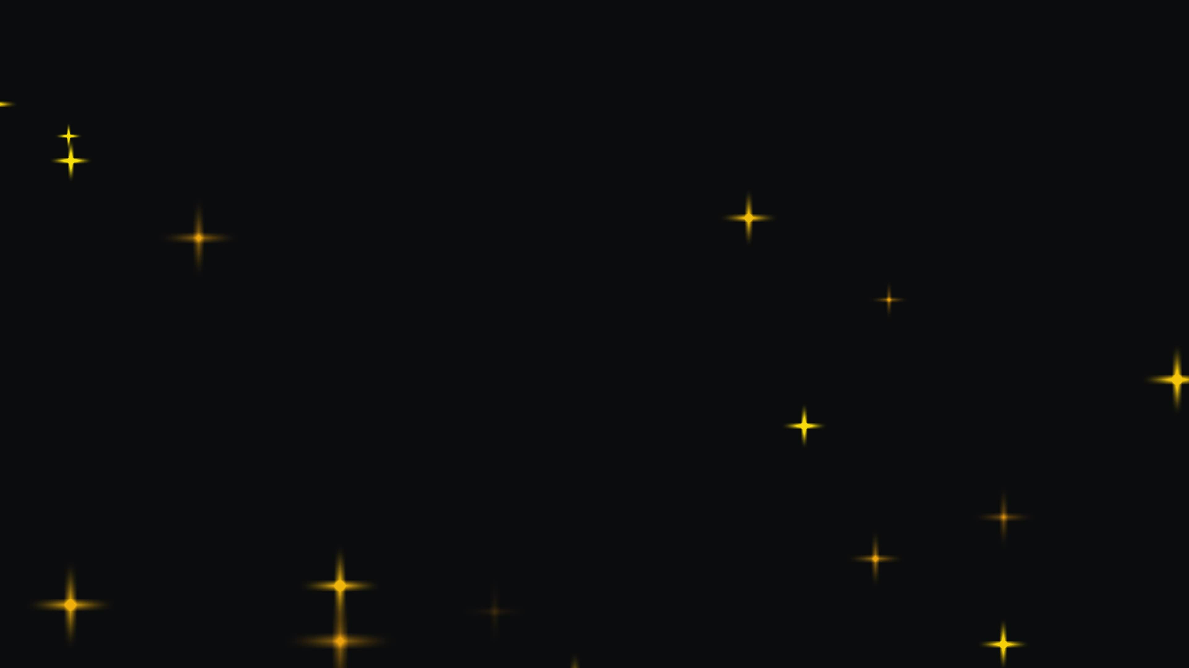 Animated Particle Background Isolated On Blackground Sparkle Rain Star Dust Video Footage