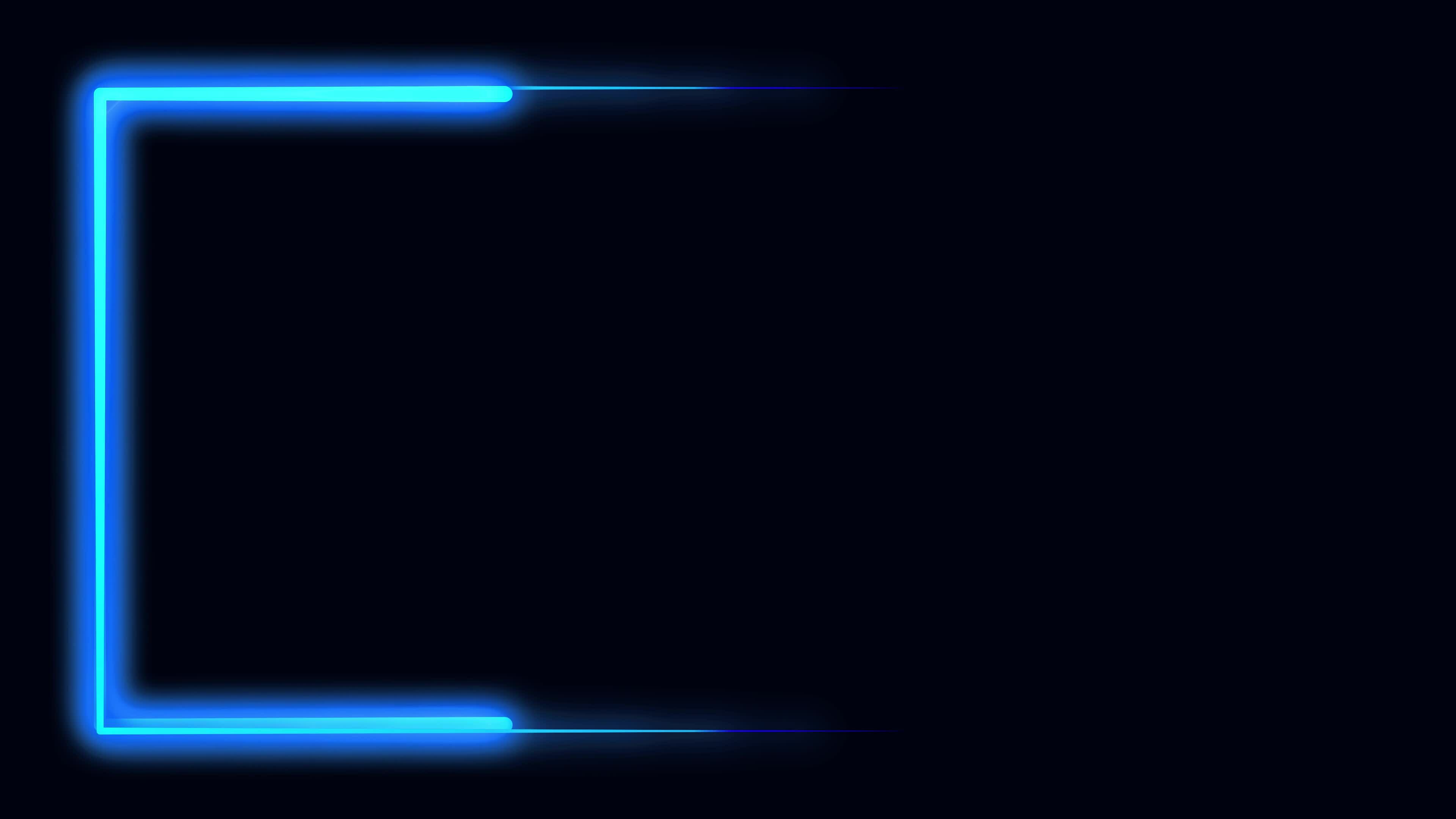 Video Footage Animated Neon Glowing Frame Background Colorful Laser