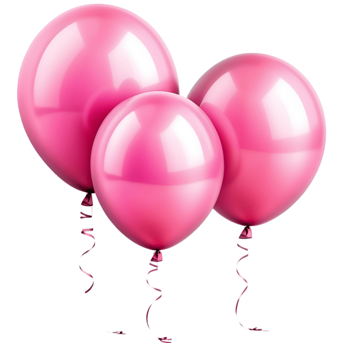 Globos Rosados PNG para descargar gratis