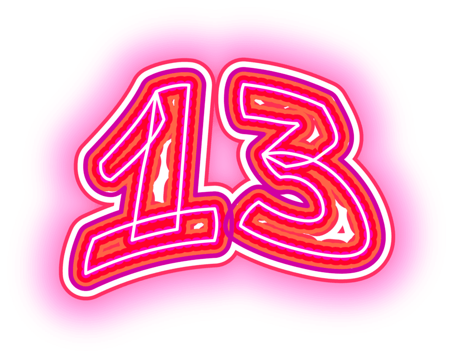 Number 13 PNGs for Free Download