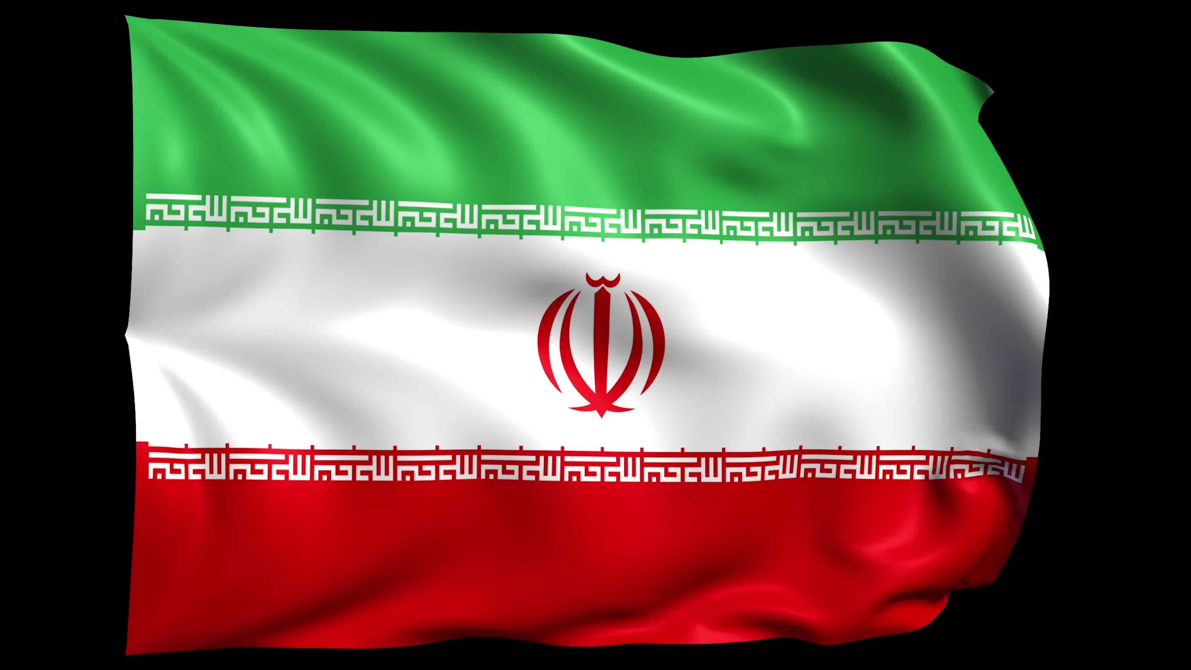 Iran Flag Weaving Animation. 4K Iranian Flag Flying in the Sky 33660379 Stock Video at Vecteezy