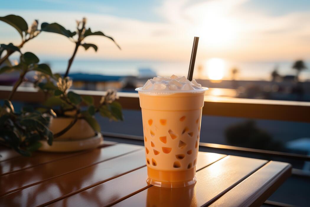 Ice Milk Tea Stock Photos, Images and Backgrounds for Free Download
