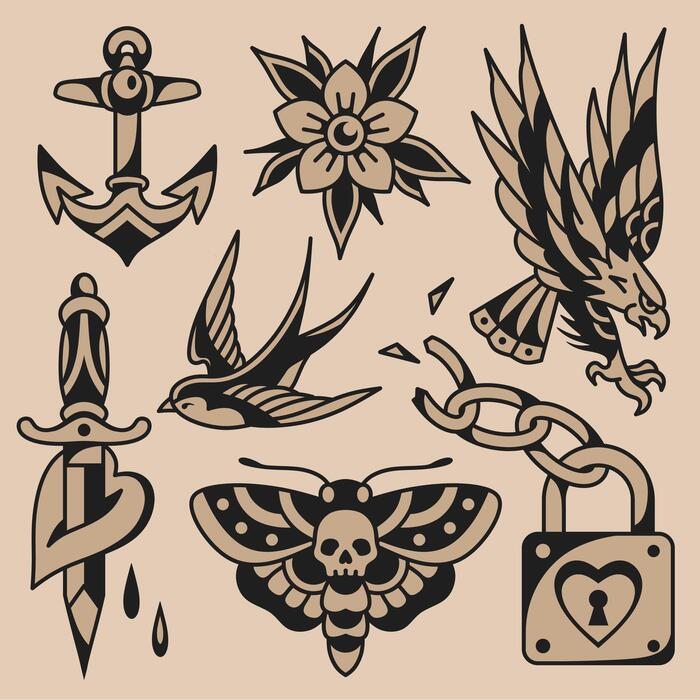 Tattoo Flash Vector Art, Icons, and Graphics for Free Download