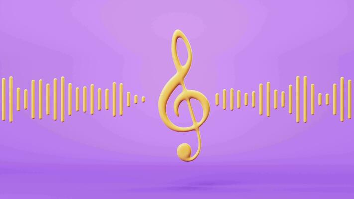 Musical Notes Animation Stock Video Footage for Free Download