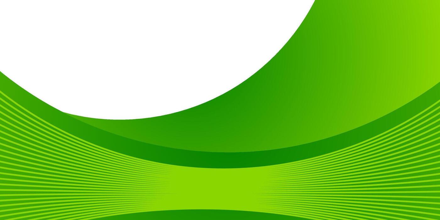 Abstract Green Curves Background