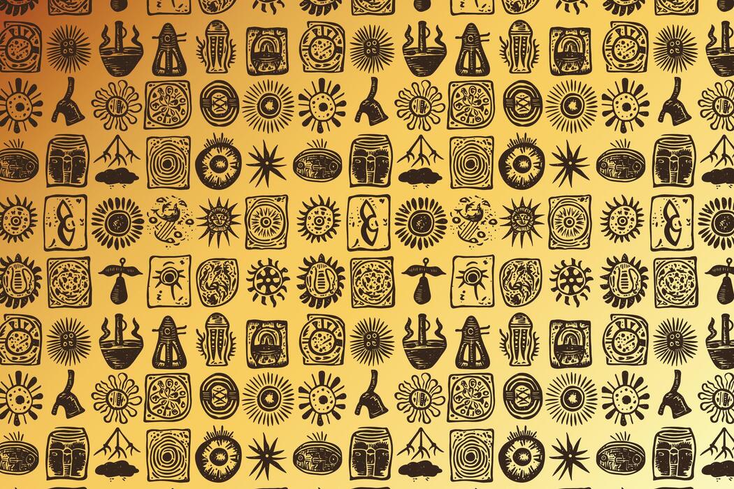 Hieroglyphics Pattern Vector Art, Icons, and Graphics for Free Download