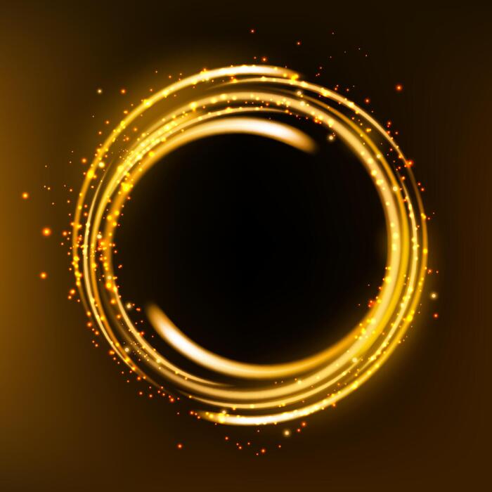 Golden Light Circle Vector Art, Icons, and Graphics for Free Download