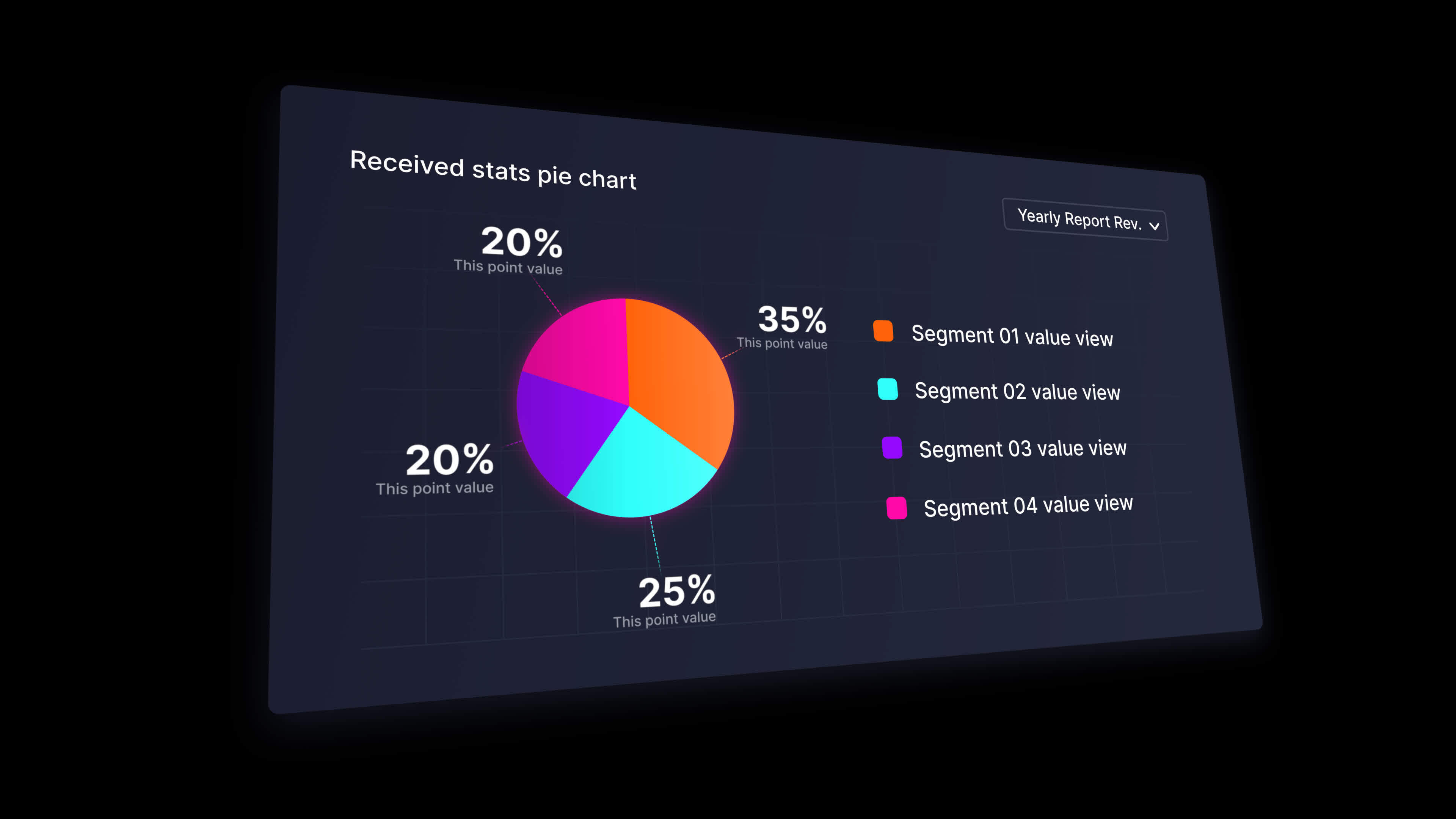 Pie Chart Statistic Progress Report 33955290 Stock Video at Vecteezy