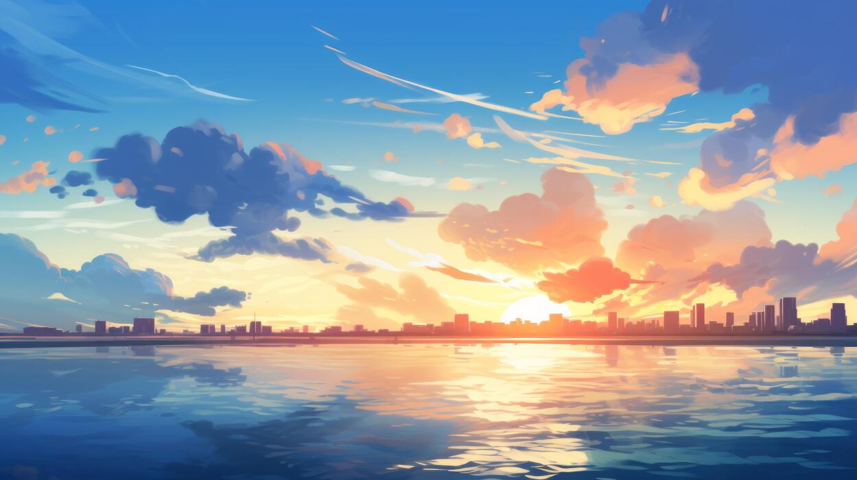 Anime Sunset Stock Photos, Images and Backgrounds for Free Download