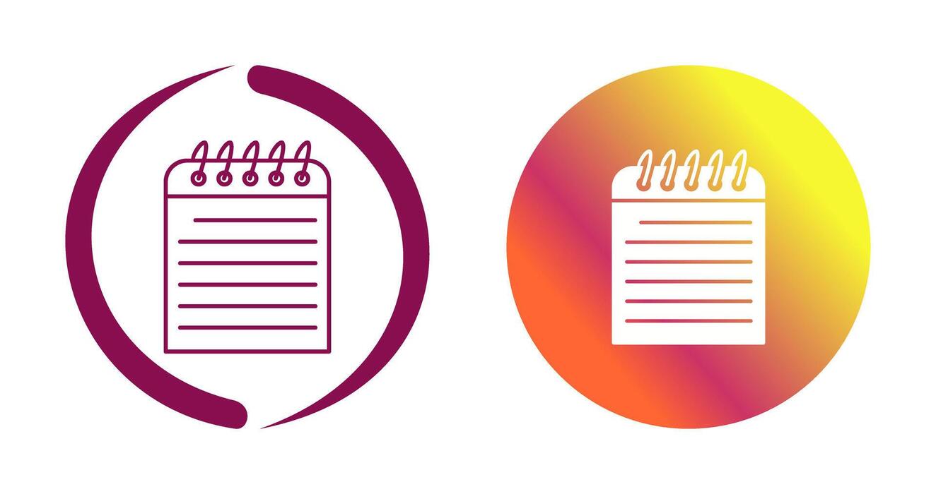 Notepad Logo Vector Art, Icons, and Graphics for Free Download