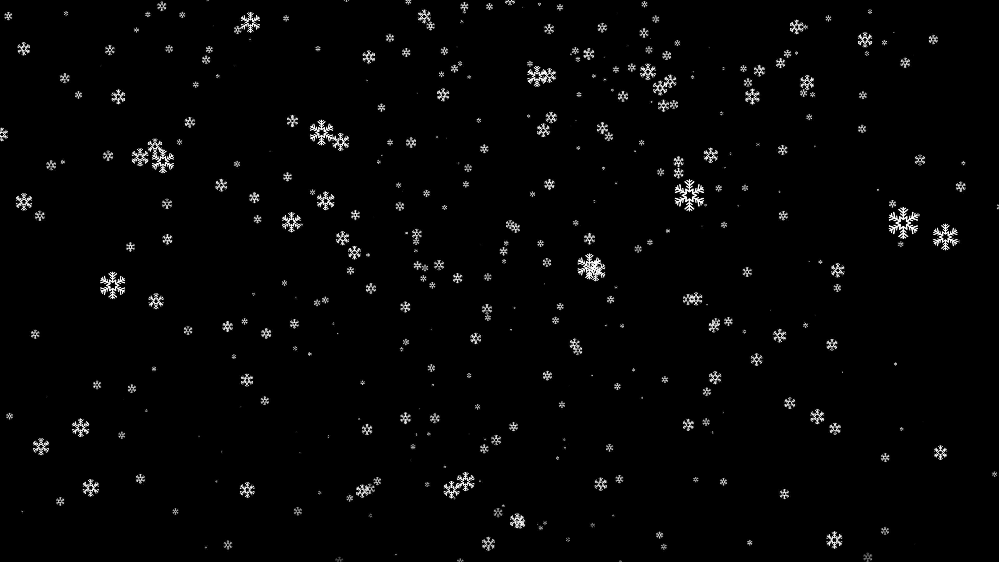 Snowfall Animation on Black Background 34040948 Stock Video at Vecteezy