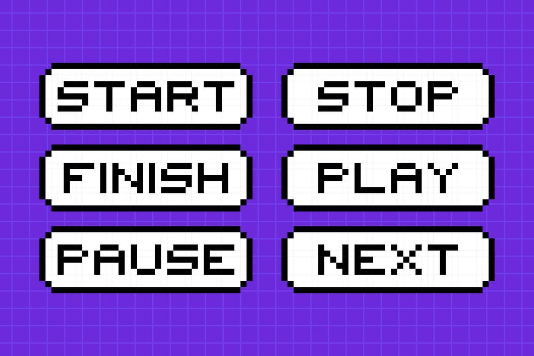 8 Bit Button Vector Art, Icons, and Graphics for Free Download