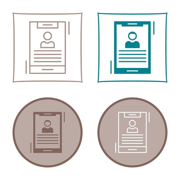 Resume Icons Linkedin Vector Art, Icons, and Graphics for Free Download
